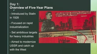 Stalin’s Five-Year Plans: Industrialization and Collectivization (1928 ...