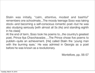 Stalin;origins | PPT