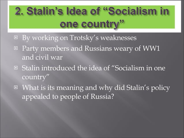 Stalin\ S Rise To Power | PPT | Politics