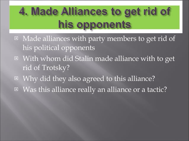 Stalin\ S Rise To Power | PPT | Politics