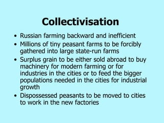 Stalin’s economic policies | PPT