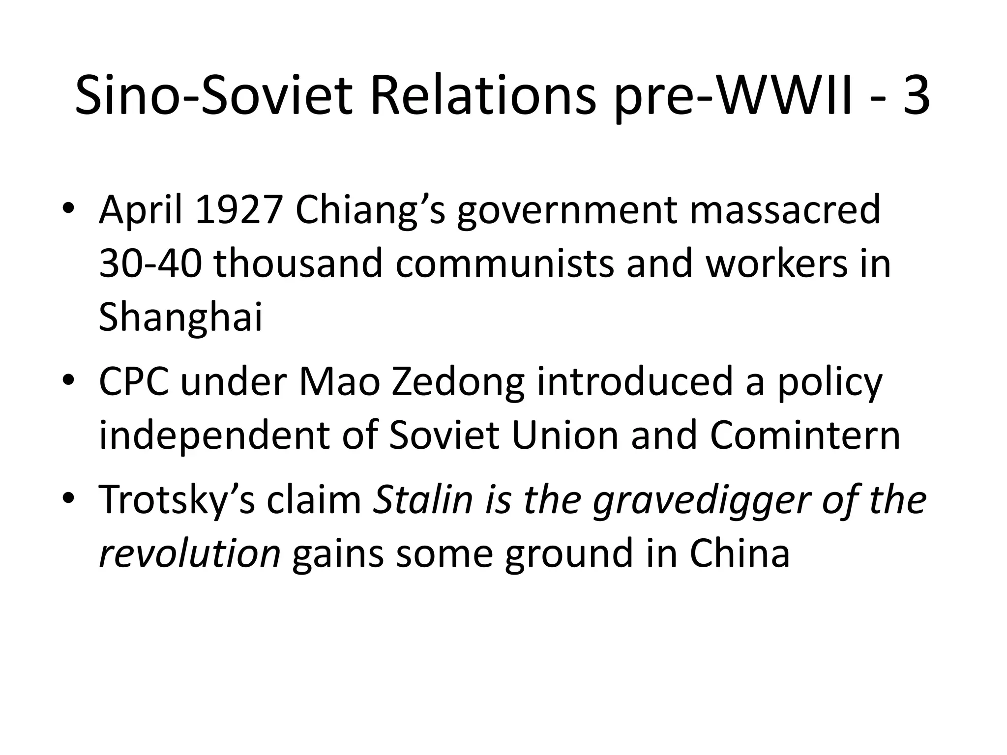 Stalin’s foreign policy 1924 1939 | PPTX