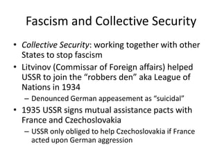 Stalin’s foreign policy 1924 1939 | PPTX