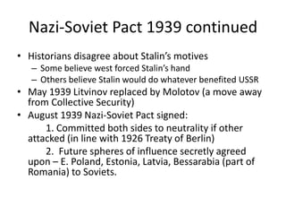 Stalin’s foreign policy 1924 1939 | PPTX