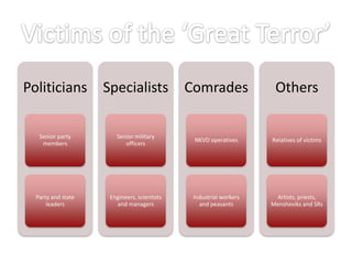 Stalin's purges | PPTX | Politics