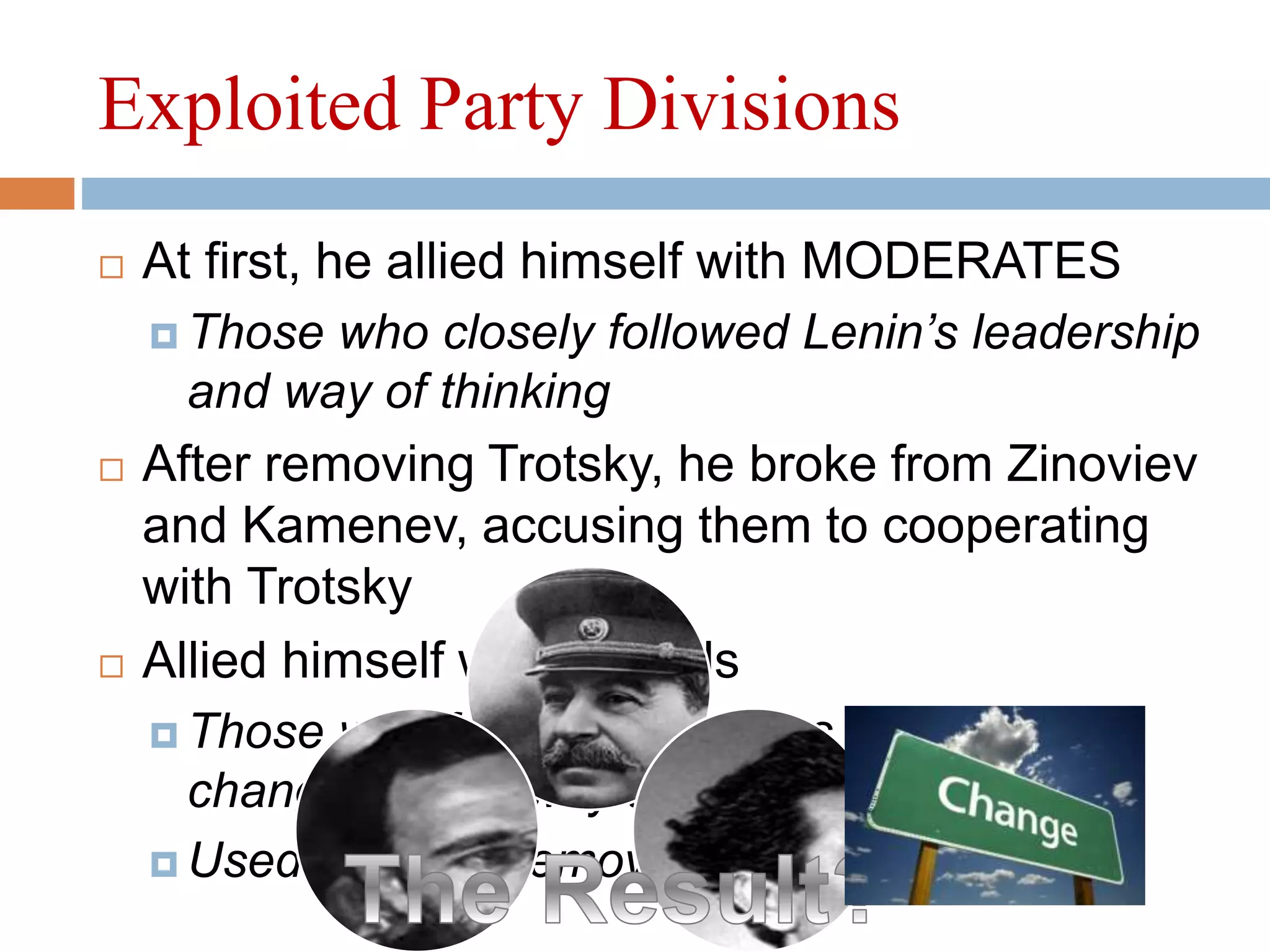 Stalin's Rise to Power | PPTX