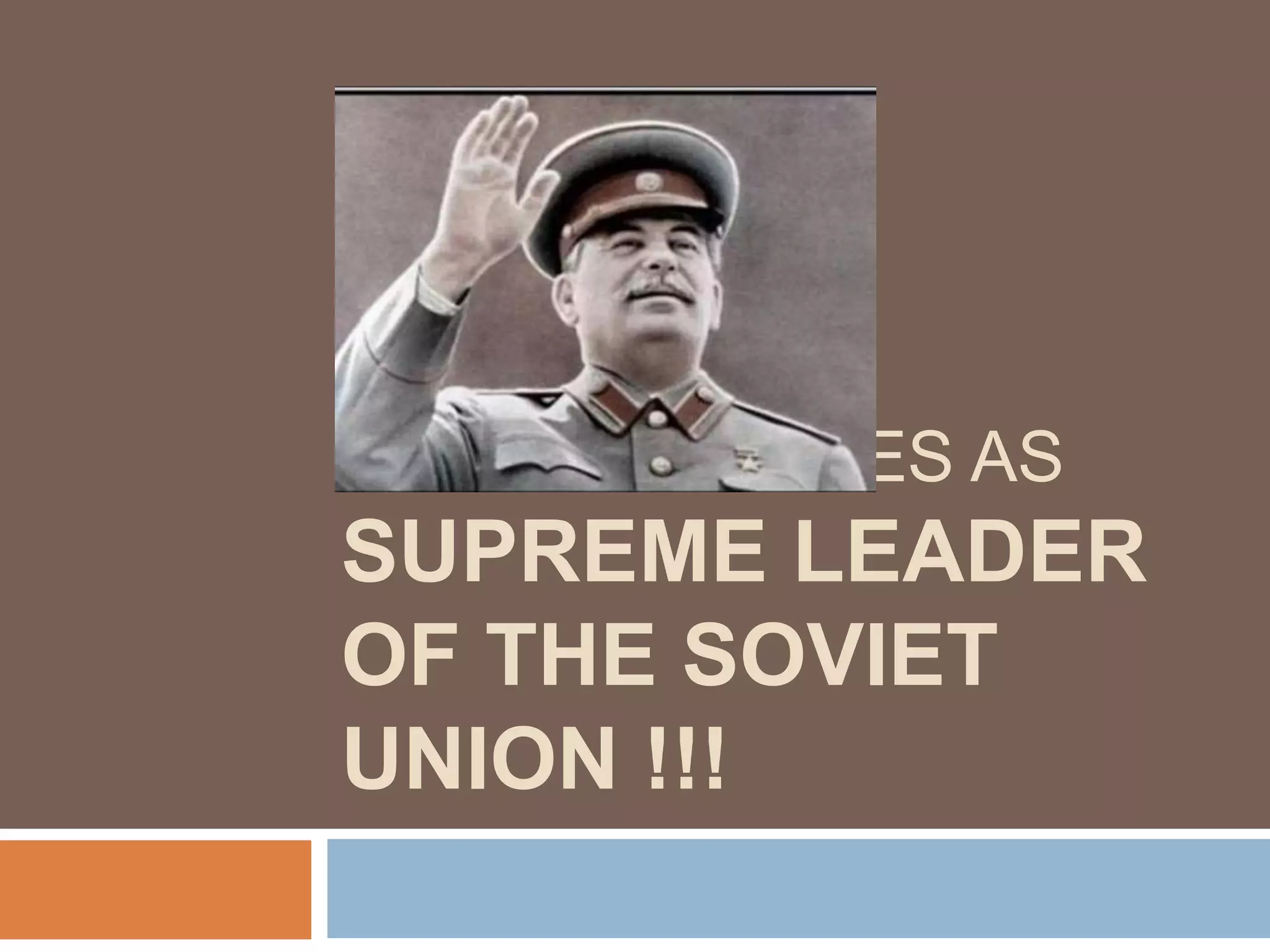 Stalin's Rise to Power | PPTX