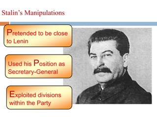 Stalin's Rise to Power | PPTX