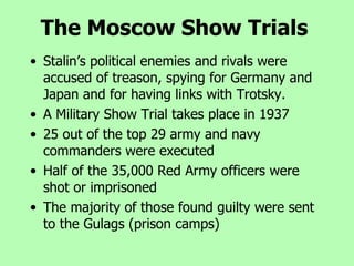 Stalin’s show trials | PPT