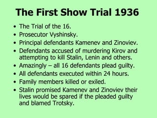 Stalin’s show trials | PPT