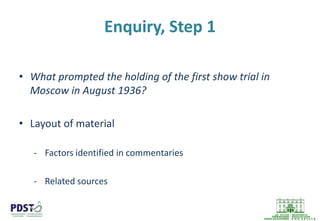 Stalin's show trials pdst | PPTX