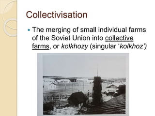 Stalin’s soviet union chp 3 economic policies | PPTX
