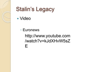 Stalin’s soviet union chp 3 economic policies | PPTX