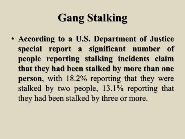 Stalking-A precursor to serious crimes | PPT