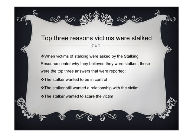 Stalking Awareness | PPT