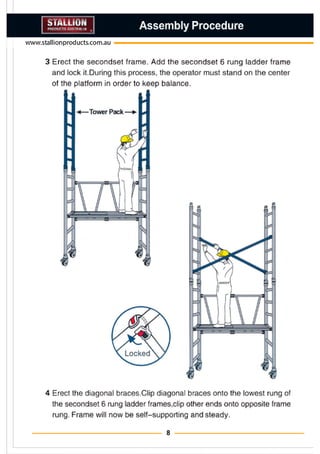 Stallion Products - Aluminium Scaffold Installation Guide | PDF