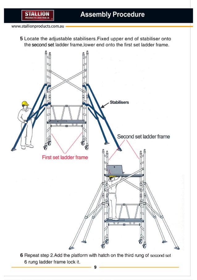 Stallion Products - Aluminium Scaffold Installation Guide | PDF