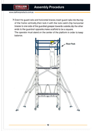 Stallion Products - Aluminium Scaffold Installation Guide | PDF