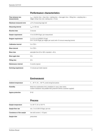 Stamolys ca71 cu endress+hauser datasheet-copper analyzer | PDF ...