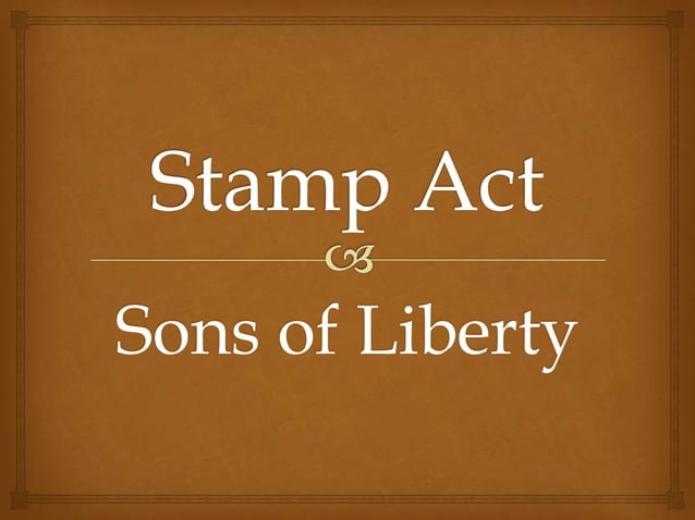 Stamp act | PPT