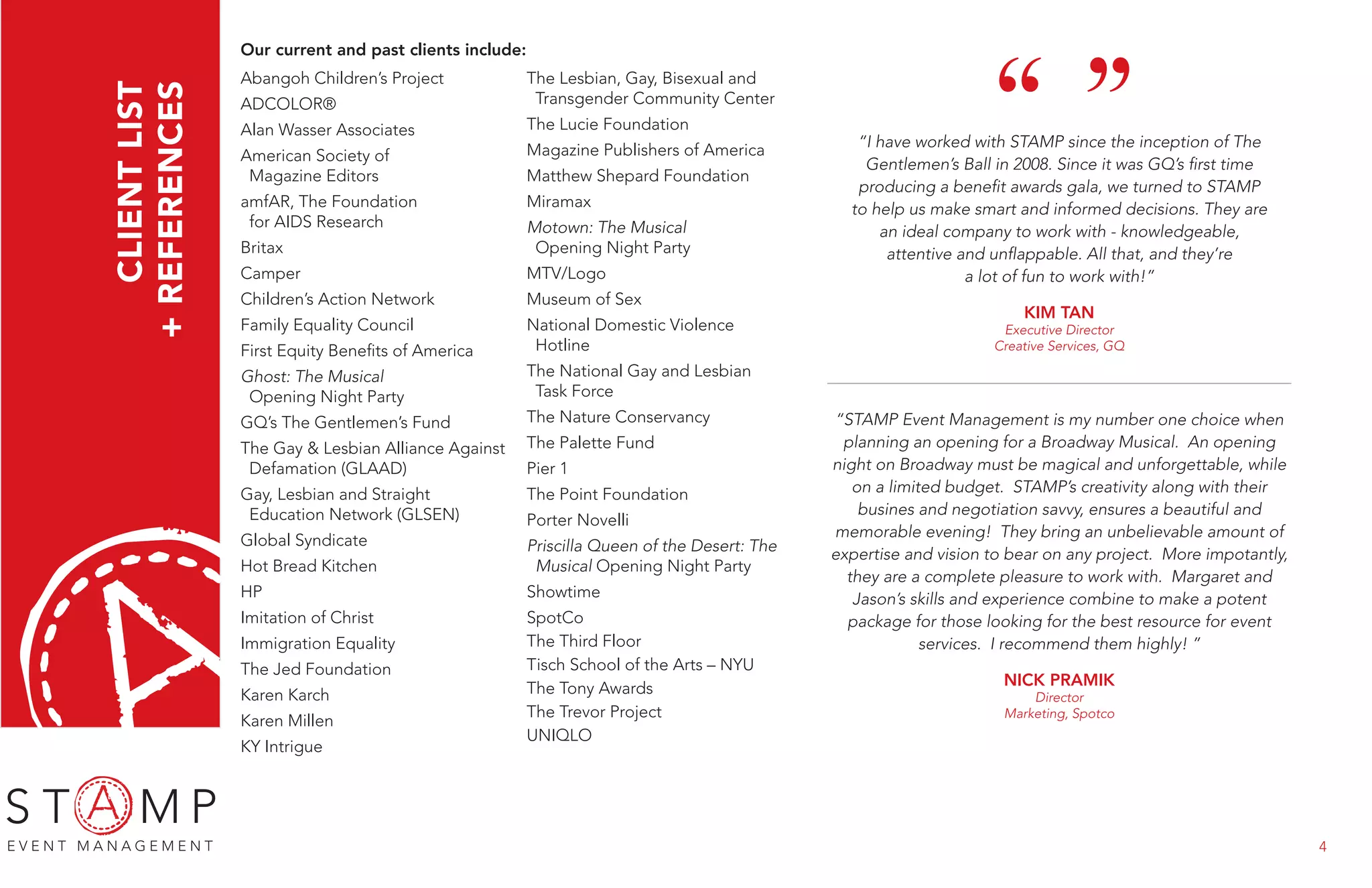 STAMP Event Management Capabilities Deck | PDF