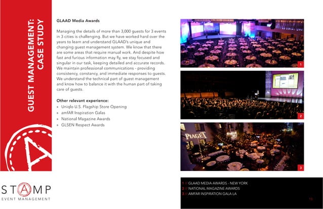 STAMP Event Management Capabilities Deck | PPT