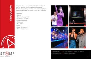 STAMP Event Management Capabilities Deck | PDF