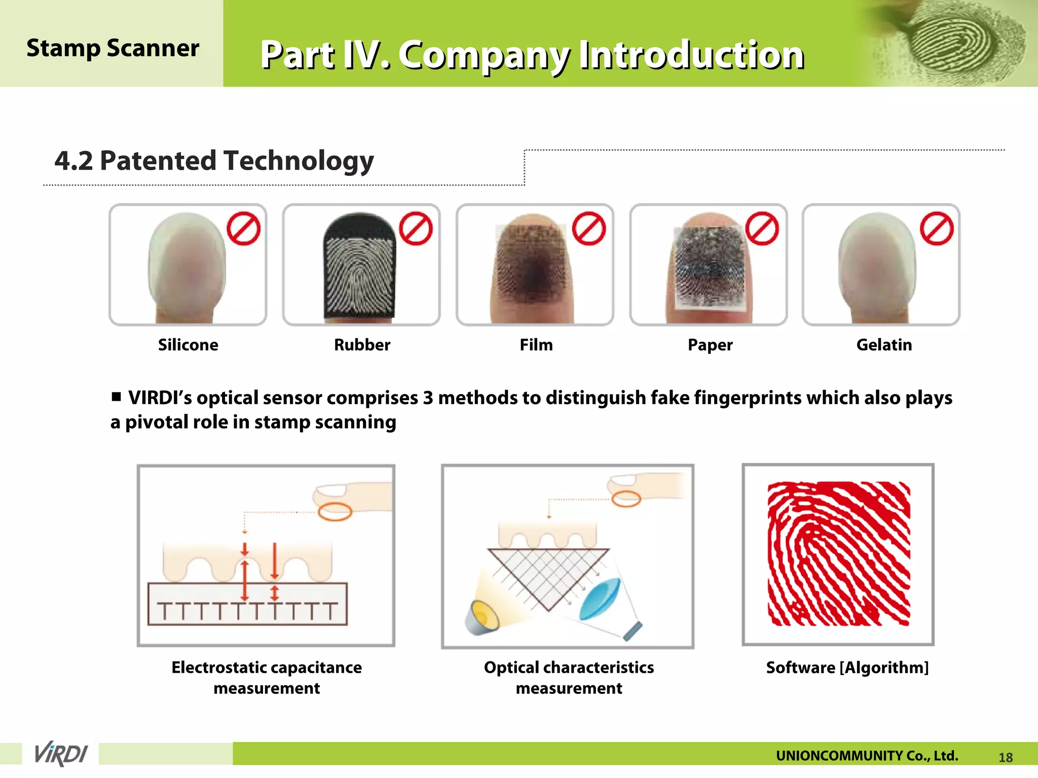 VIRDI STAMP SCANNER | PPT