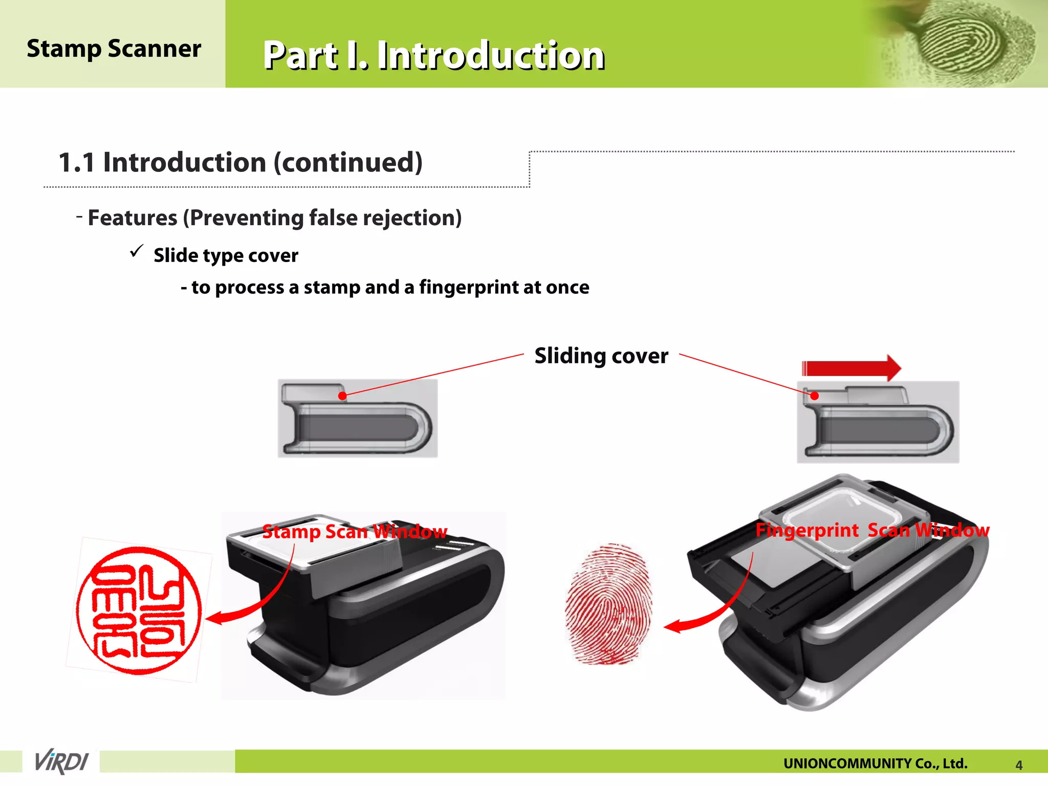 VIRDI STAMP SCANNER | PPT