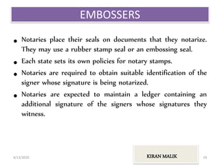 Forensic examination of stamp, seal and other mechanical impressions | PPTX