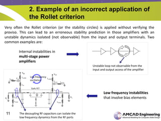 K factor >1 does not ensure unconditional stability ! | PDF