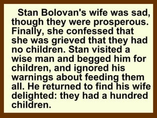 Stan Bolovan, Romanian fairy tale by Ioan Slavici | PPT