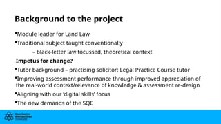 Kate Stanbury slides, Land Law, simulation design for the SIMple platform.pptx