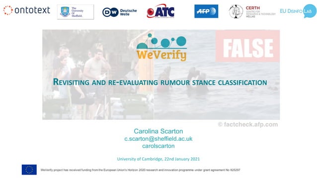 Stance classification. Uni Cambridge 22 Jan 2021 | PPT