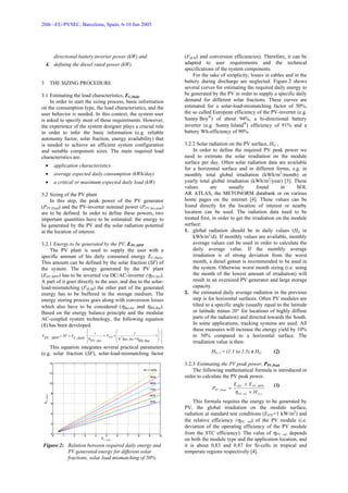 Stand alone-pv-hybrid-systems barcelona05 excellent model | PDF | Power ...