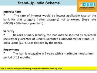 Stand-up-India Scheme material for beginners | PPT
