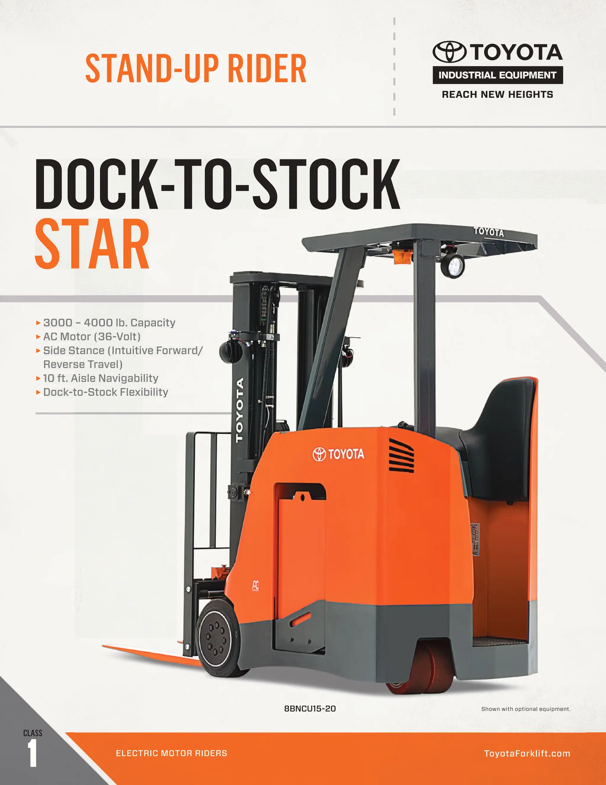 The Standout Toyota Forklift Stand Up Rider Brochure | PDF