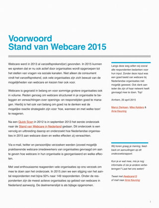 Stand van Webcare 2015 in Nederland | PDF | Business | Business and Finance