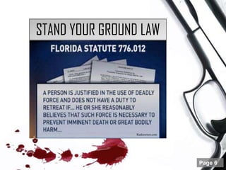 Stand Your Ground Law | PPTX