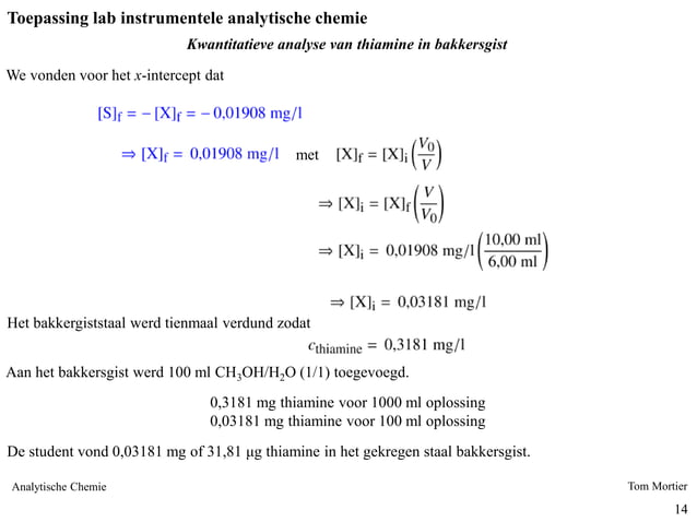 De standaard additie methode | PPTX | Chemistry | Science