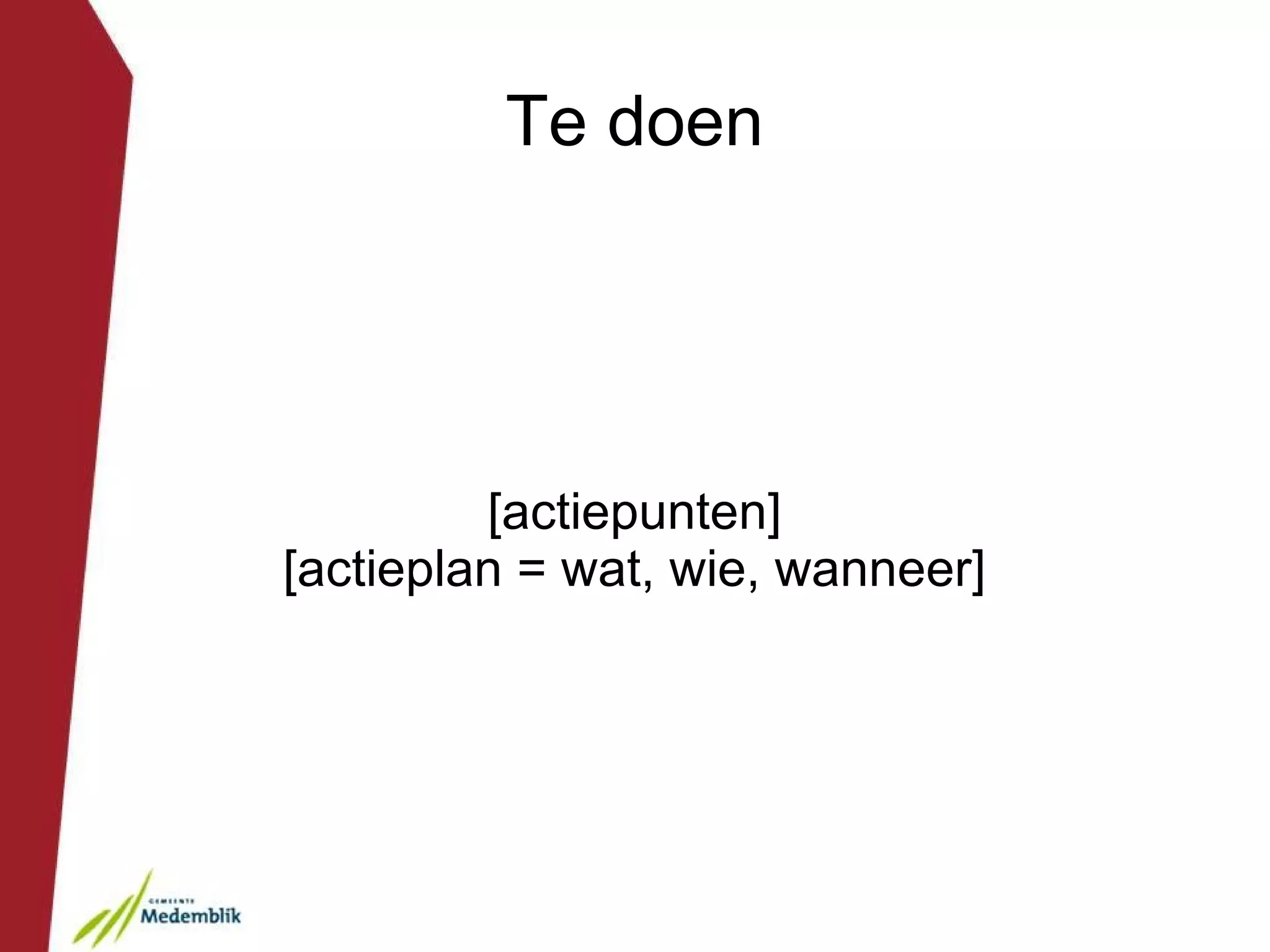 Standaard presentatie oplevering vsm en kaizen m | PPT