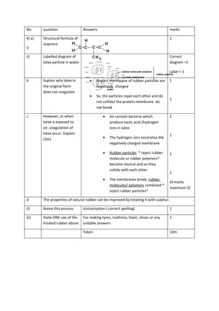 Basic chemistry test 2011 and answers | DOC | Chemistry | Science