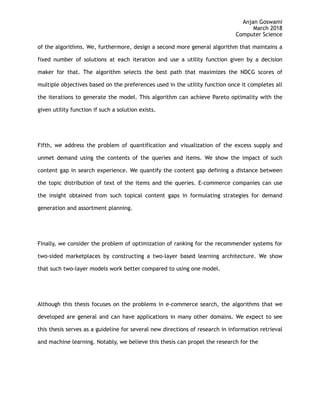 Machine-Learned Ranking Algorithms for E-commerce Search and Recommendation Applications | PDF