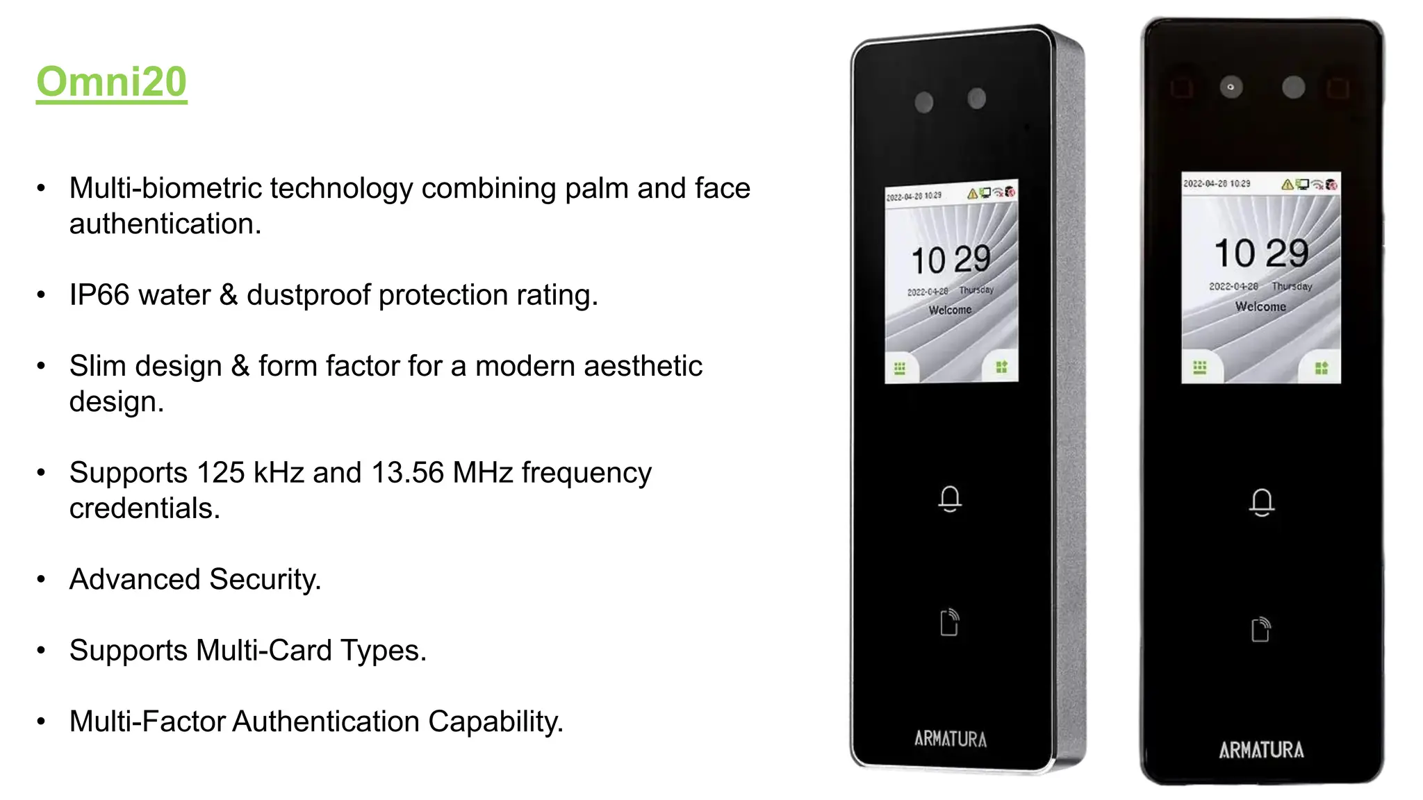 ZKTeco USA's Standalone Biometric Readers | PPT