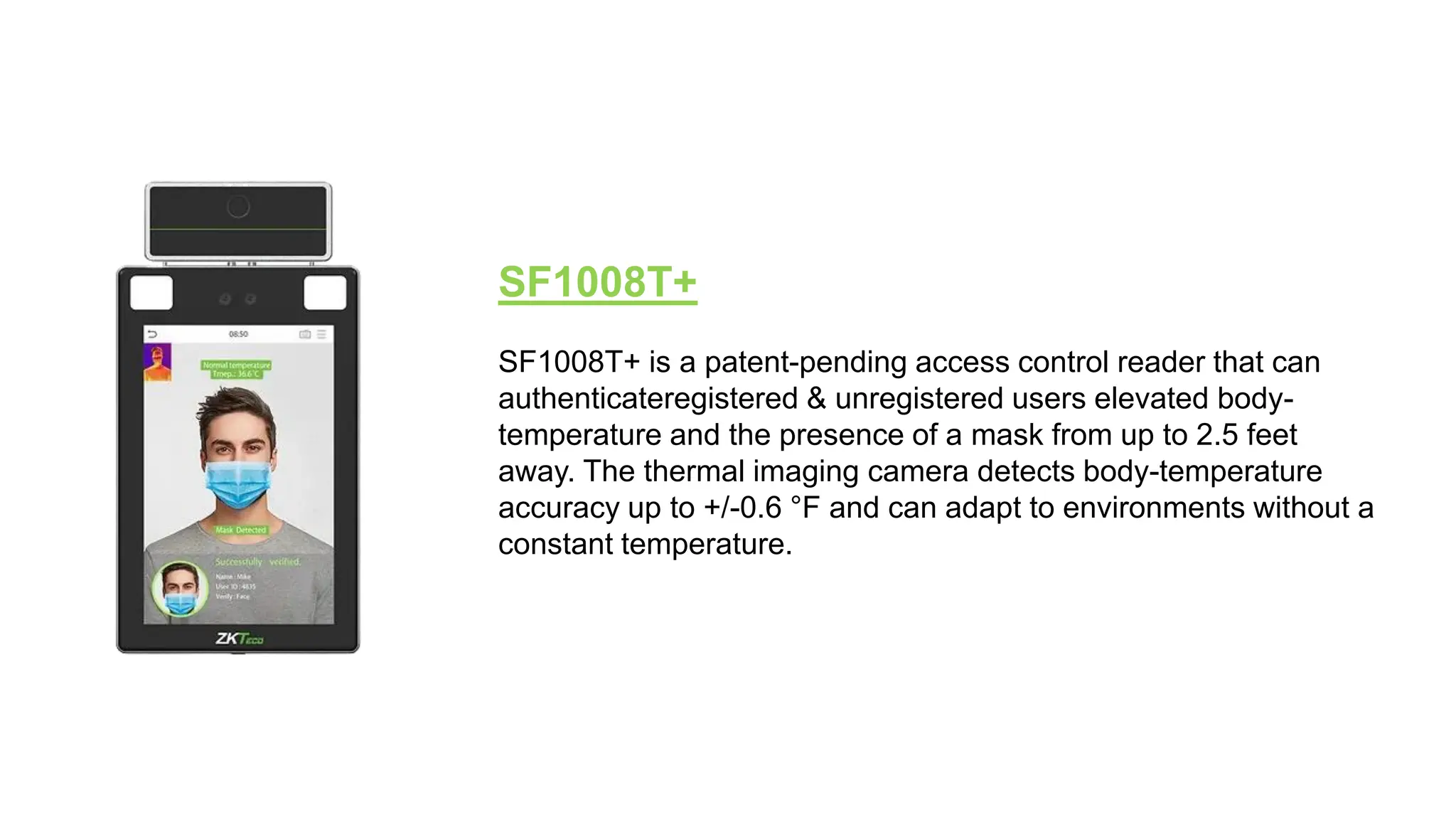 ZKTeco USA's Standalone Biometric Readers | PPT