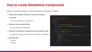 Standalone Components in Angular Presentation | PPT | Free Download