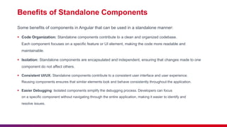 Standalone Components in Angular Presentation | PPT | Free Download