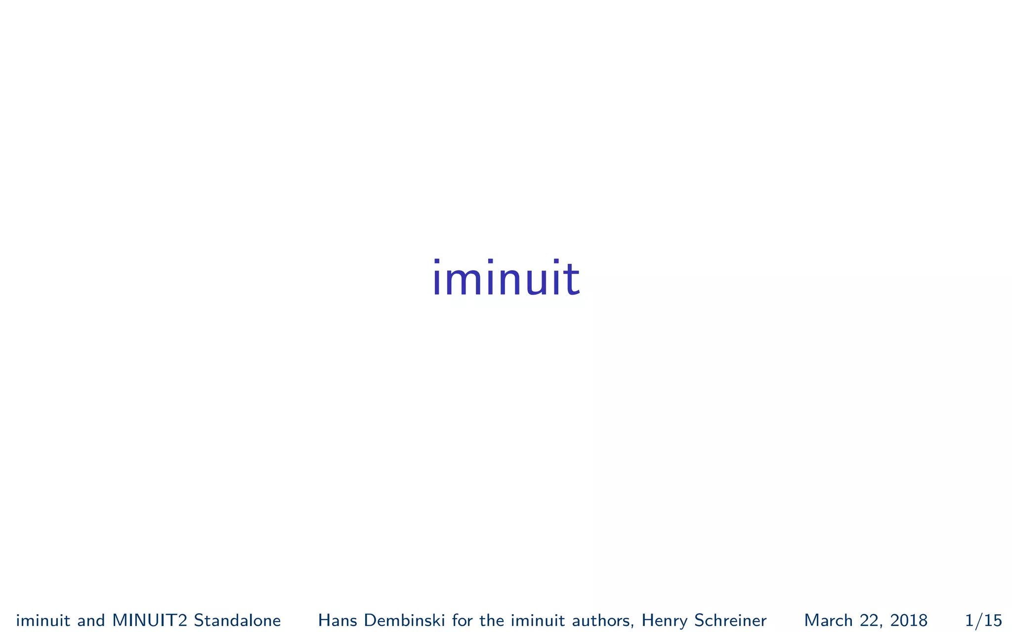 ROOT 2018: iminuit and MINUIT2 Standalone | PDF | Operating Systems | Computer Software and ...