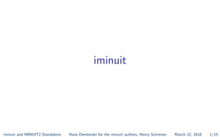 ROOT 2018: iminuit and MINUIT2 Standalone | PDF | Operating Systems | Computer Software and ...