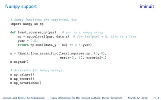ROOT 2018: iminuit and MINUIT2 Standalone | PDF | Operating Systems | Computer Software and ...